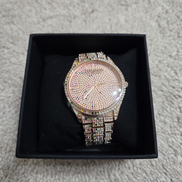 Steve Madden | Accessories | New Steve Madden Watch Rose Gold Bling ...